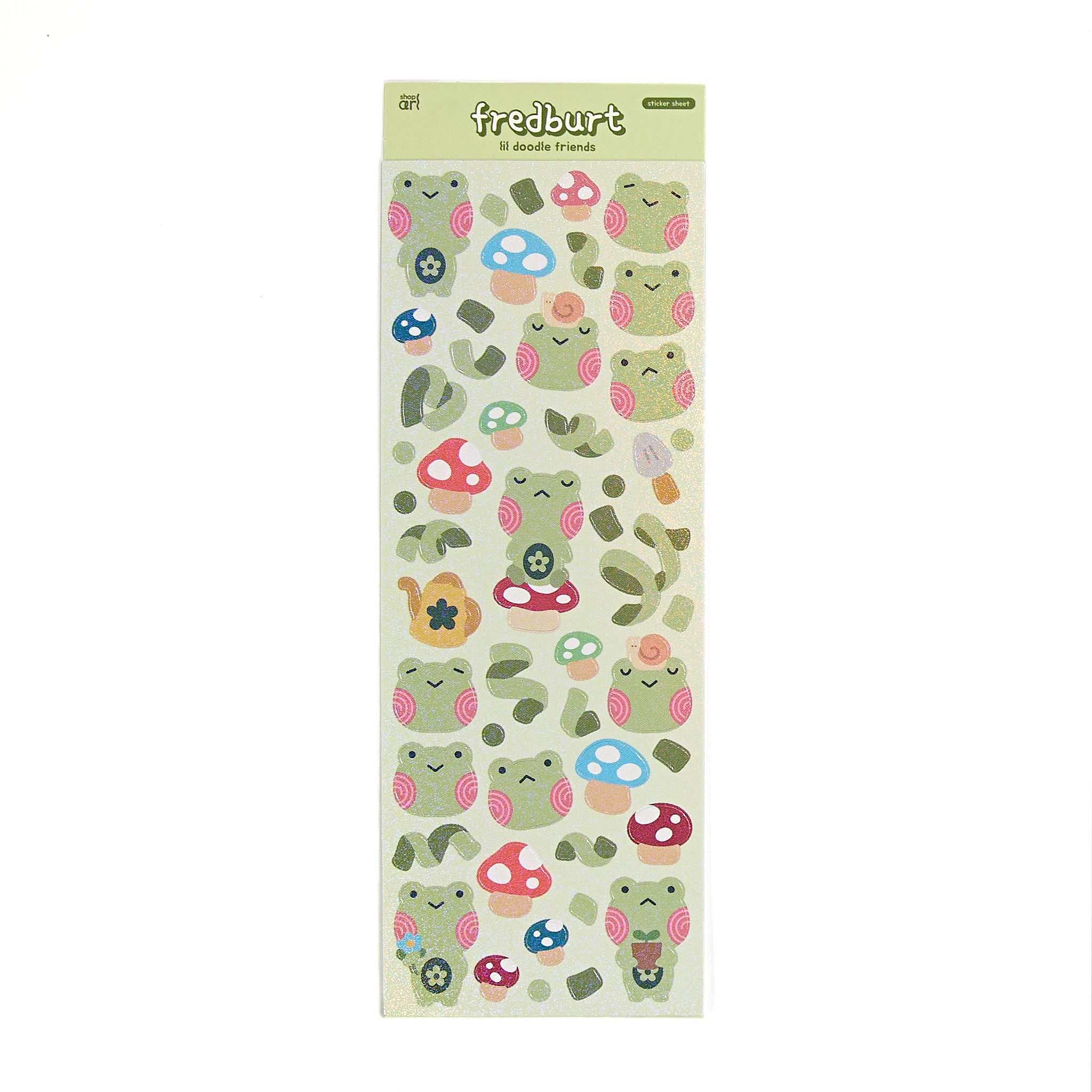 Fredburt Sticker Sheet – Cute Cartoon Stickers for Journals – Shop ARL